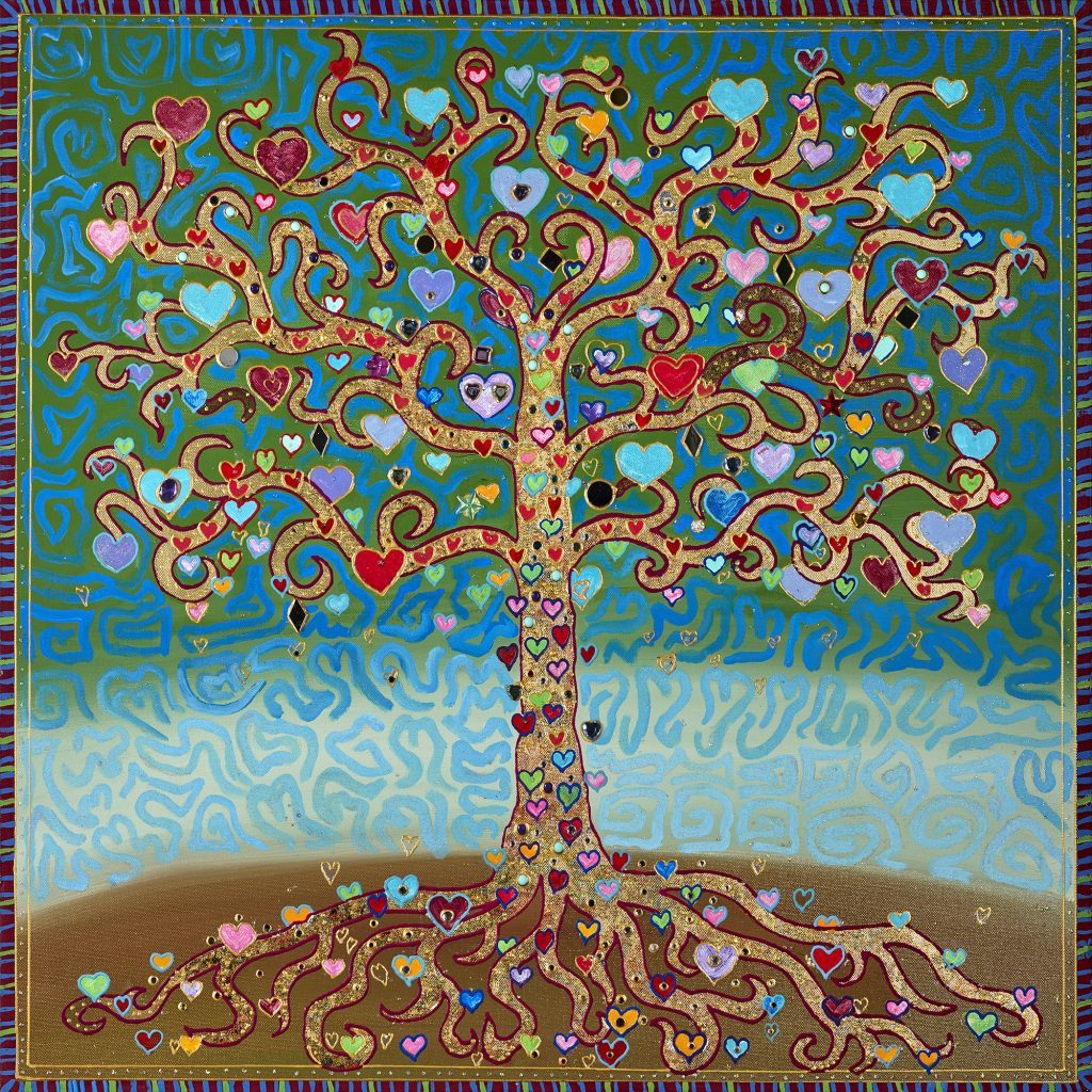 Green Tree of Life Flower of Life – Mandala